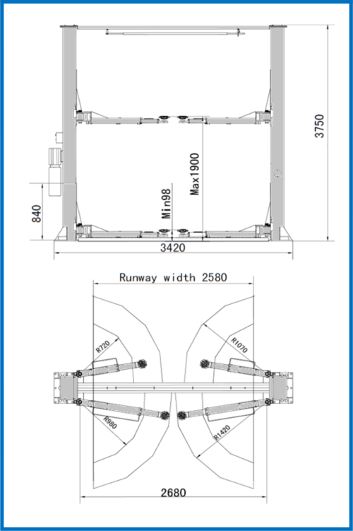 Ponts 2 colonnes & Ponts élévateurs pour garage - Equipement de garage