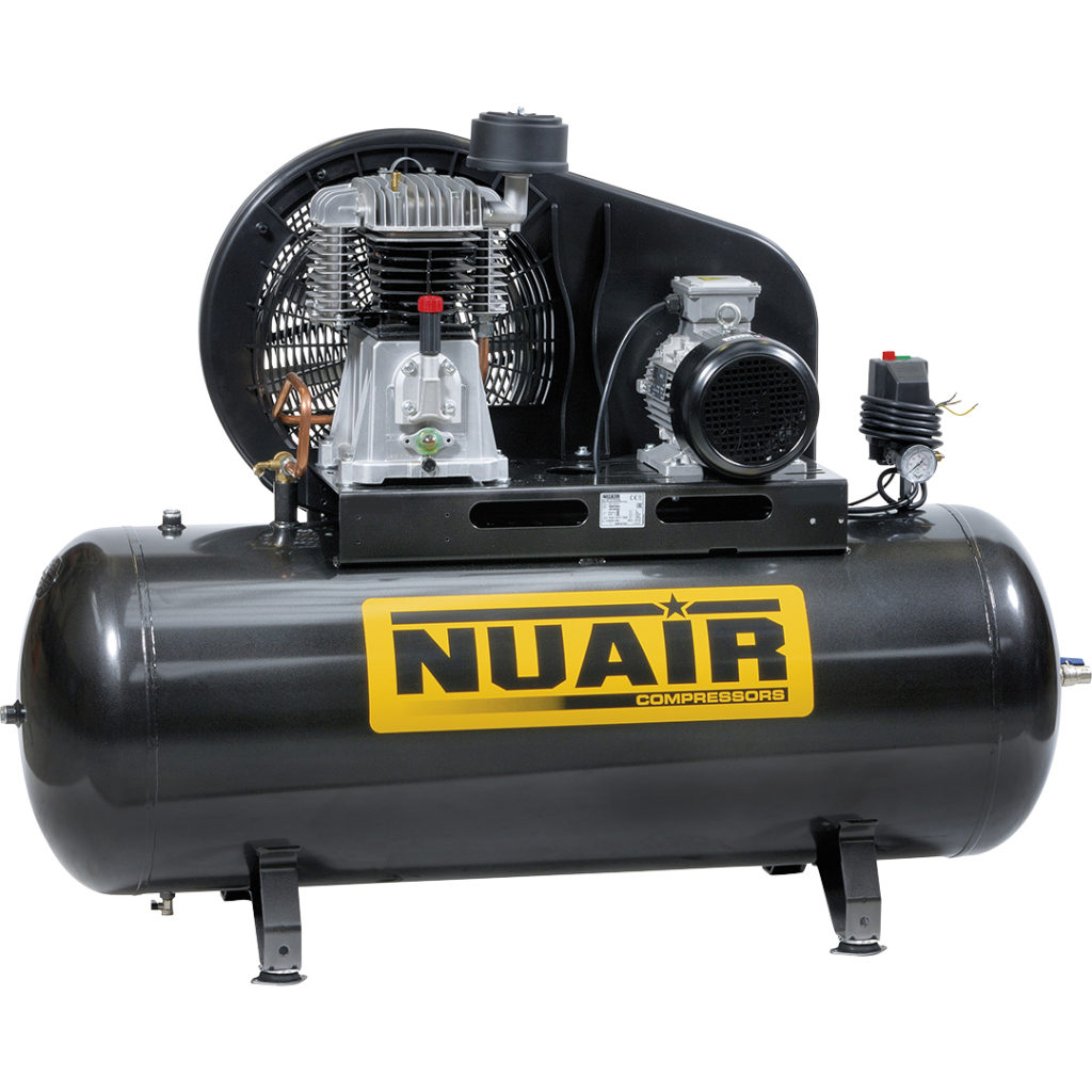 Compresseur à piston 500 litres 7.5 CV NUAIR bi étagé 11 bars
